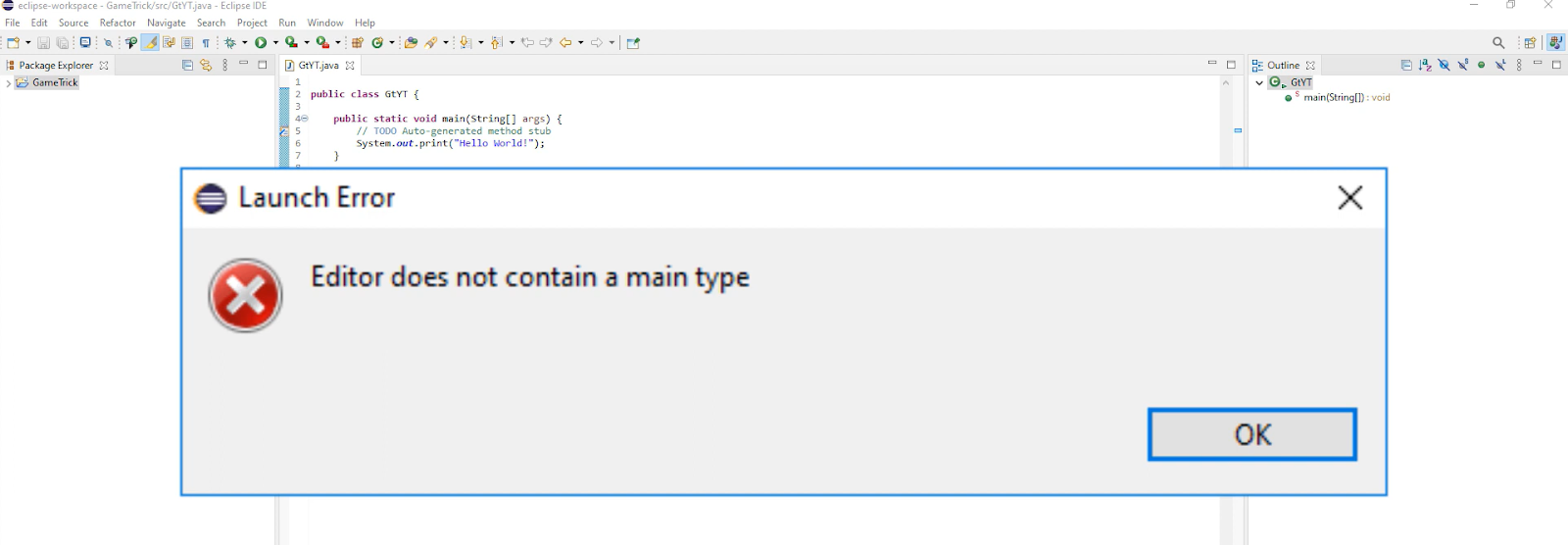 Eclipse Selection Does Not Contain A Main Type A Guide
